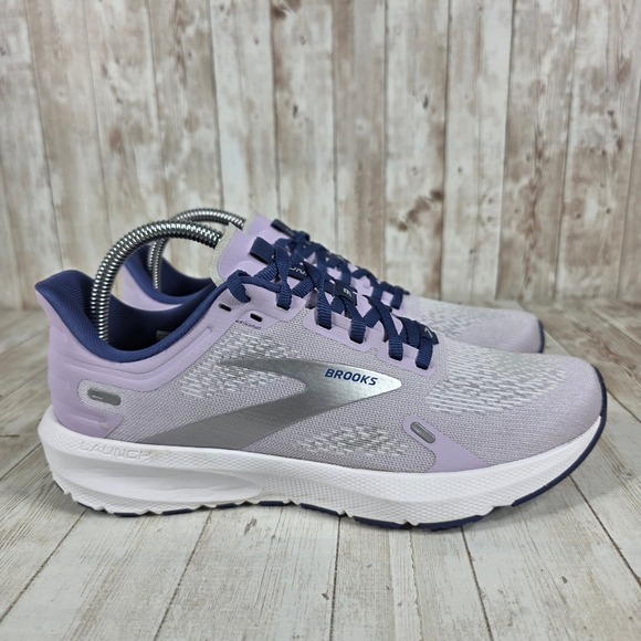 Brooks | Shoes | Brooks Launch 9 Women Lavender Purple Navy Running ...